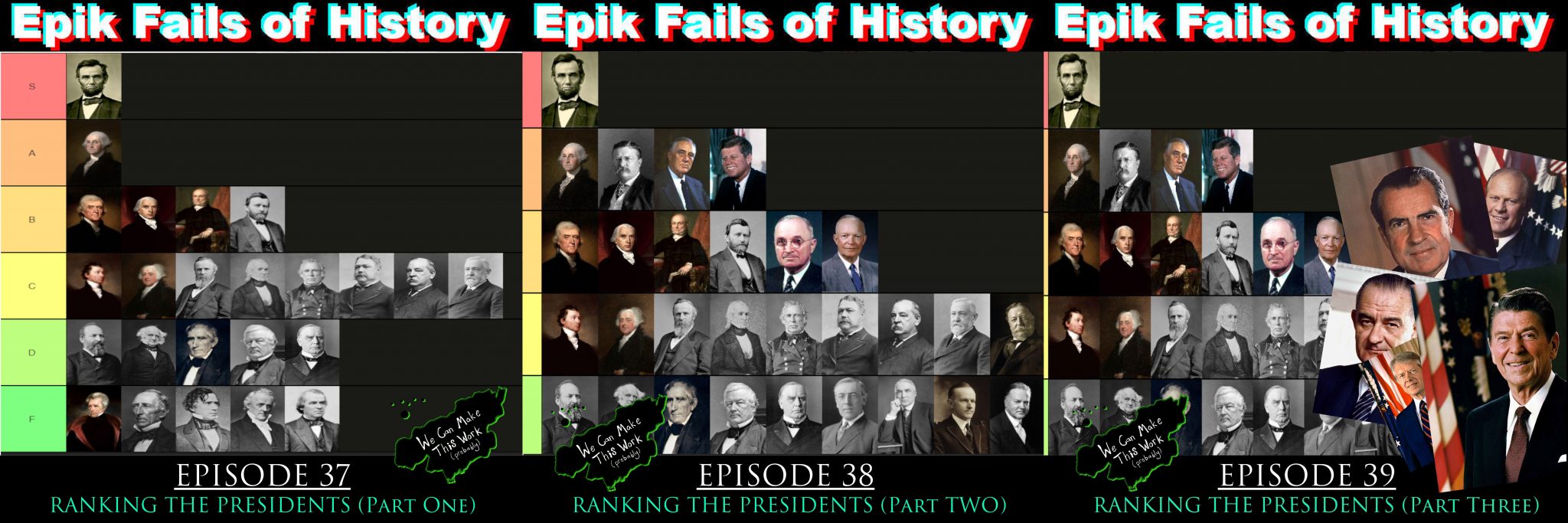 Ranking the Presidents: 1789-1989 (Podcast Episodes 37-39) – Epik Fails ...